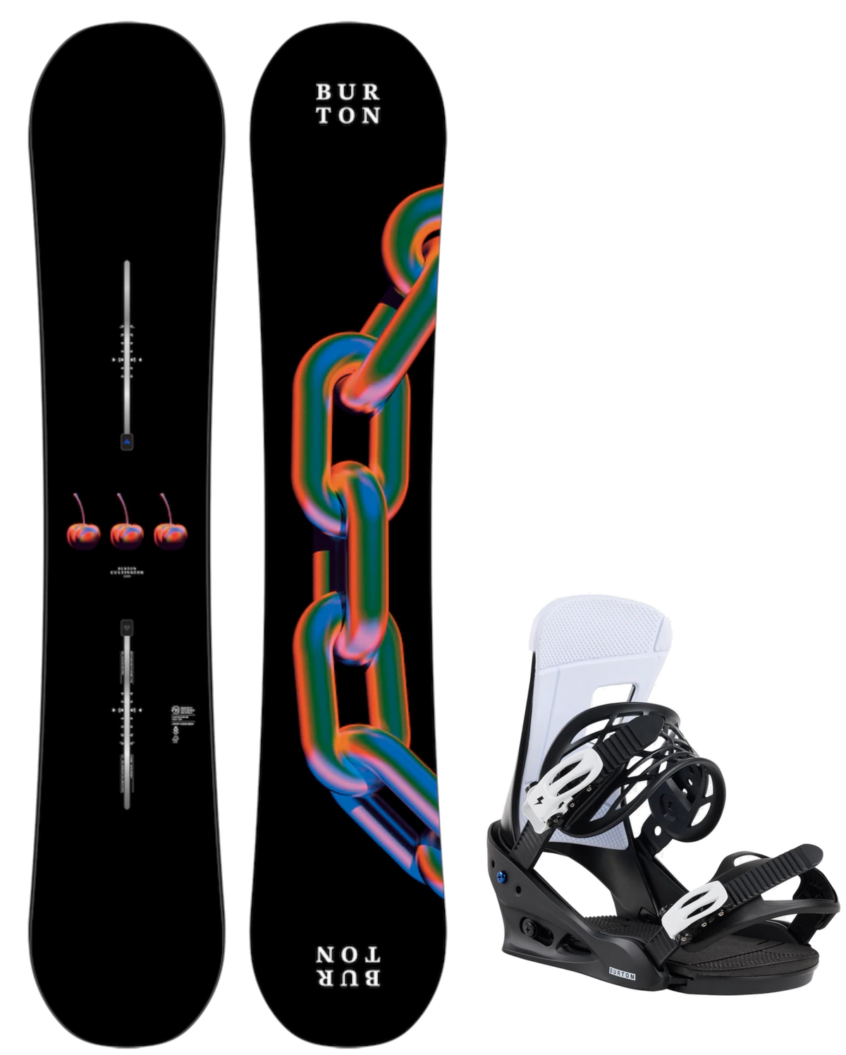 Pack Burton Tabla Cultivator Chain Link + Fijaciones Freestyle ...